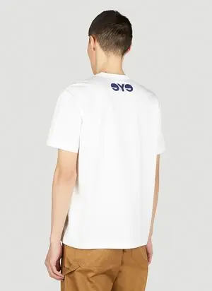 Junya Watanabe X Carhartt Printed T-shirt With Round Neck - White