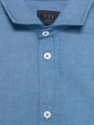 FAY Cotton Shirt With Buttoned Cuffs
