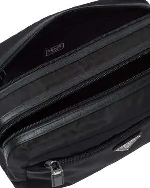 Prada Re-nylon And Saffiano Leather Travel Pouch