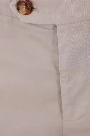 Brunello Cucinelli Italian Fit Gabardine Trousers - Grey