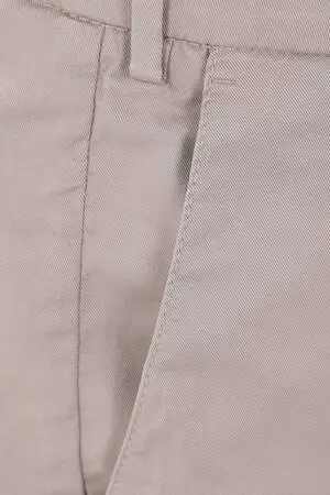 Brunello Cucinelli Italian Fit Gabardine Trousers - Grey