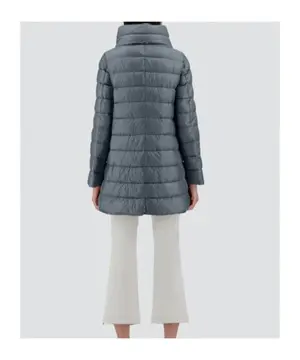 Herno Amelia High-neck Quilted Jacket - Gray