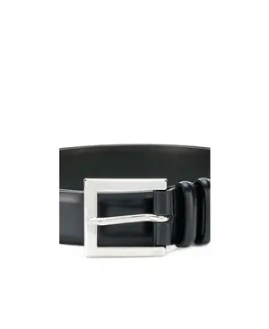 ORTIGNI Double Loop Buckle Belt - Black