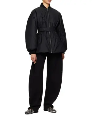 Alaïa High-waist Curved Jeans - Black