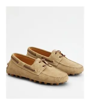 TOD'S Boat Gommino Bubble Flat - Beige