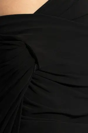 Jacquemus Draped Mini Skirt With Pendant Detail - Black