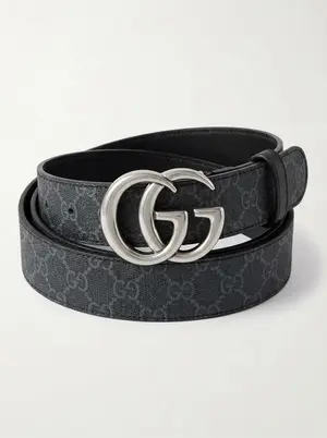 Gucci Gg Marmont Reversible Belt - Black