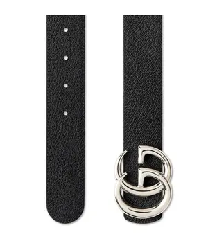 Gucci Gg Marmont Reversible Belt - Black