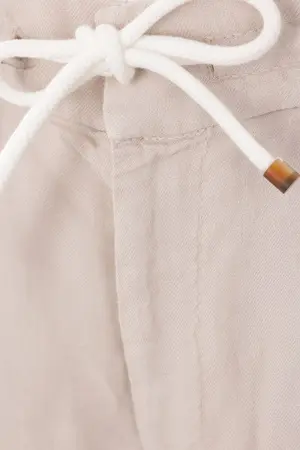 Brunello Cucinelli Drawstring Track Shorts - Beige