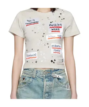 Mihara Yasuhiro Distressed Graphic T-shirt