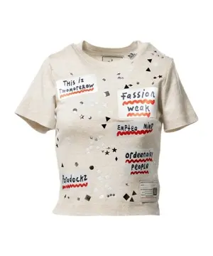 Mihara Yasuhiro Distressed Graphic T-shirt - White