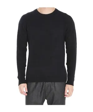 ROBERTO COLLINA Ribbed Crewneck Jumper - Black