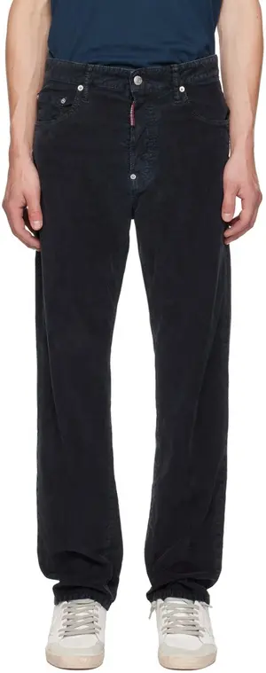 Dsquared2 Straight-leg Corduroy Trousers - Black