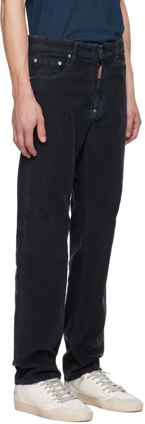 Dsquared2 Straight-leg Corduroy Trousers - Black