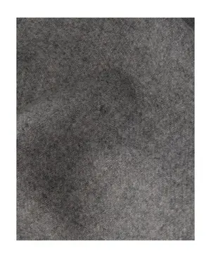 Moschino Brushed-logo Fringed Merino Scarf - Gray