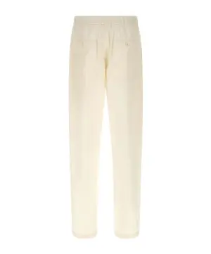JIL SANDER Drawstring Poplin Cargo Trousers - White