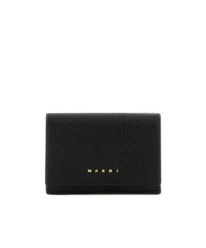 Marni Logo Lettering Wallet - Black