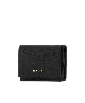 Marni Logo Lettering Wallet - Black