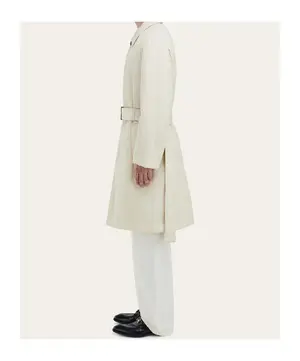 FERRAGAMO Padded Technical Cotton Trench Coat