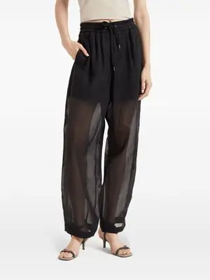 Brunello Cucinelli Organza Track Trousers