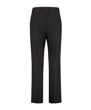 Fendi Tailored High-waist Pants With Jacquard Weave