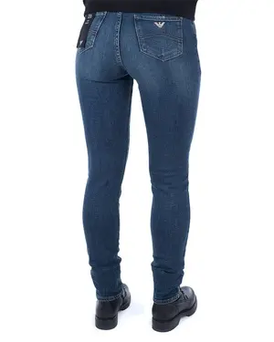 Emporio Armani Logo Jeans - Blue