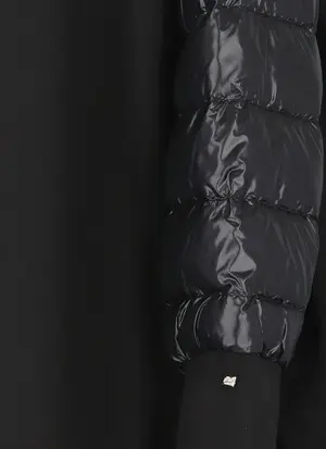Herno Draped Hooded Coat With Asymmetric Hem