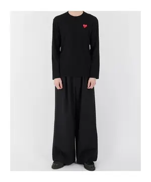Play Comme Des Garcon Long Sleeve T-shirt - Black
