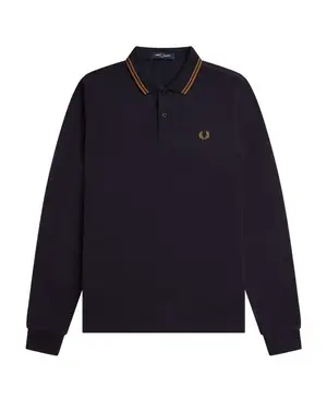 Fred Perry Logo-embroidered Cotton Polo Shirt - Black