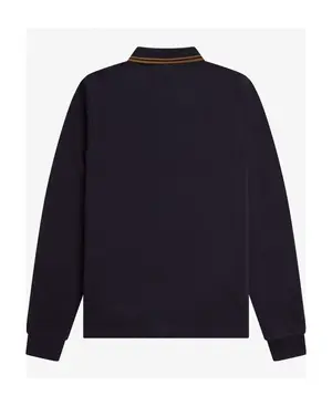 Fred Perry Logo-embroidered Cotton Polo Shirt - Black