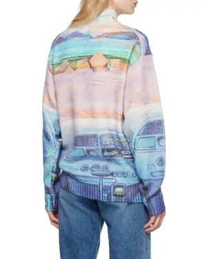 J.W.ANDERSON Camper Printed Drop Shoulder Sweater