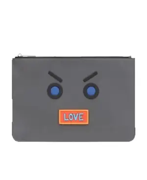 Fendi Love Clutch - Gray