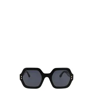 Isabel Marant Étoile Hexagonal Frame Sunglasses - Black