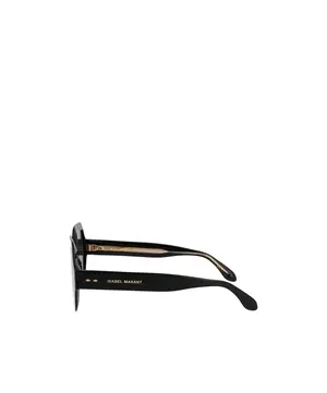 Isabel Marant Étoile Hexagonal Frame Sunglasses - Black