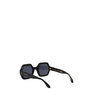 Isabel Marant Étoile Hexagonal Frame Sunglasses - Black