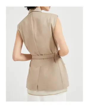Brunello Cucinelli Monili Belted Waistcoat
