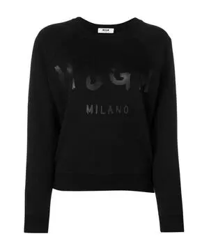 MSGM Printed Crewneck Sweatshirt