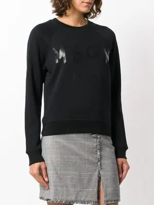 MSGM Printed Crewneck Sweatshirt