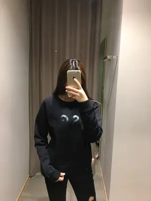 MSGM Printed Crewneck Sweatshirt