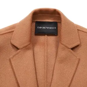 Emporio Armani Long-sleeved Tailored Coat - Brown