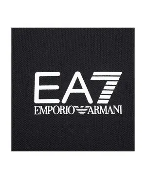 EA7 Logo Polo Shirt - Black