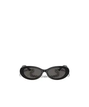 TIFFANY  CO. Tiffany & Co. Oval Logo Sunglasses - Black