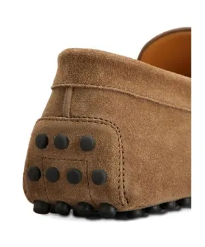 TOD'S Logo Detailed Lace-up Boat Shoes - Brown