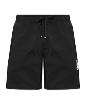 Amiri Ma Core-print Swim Shorts - Black