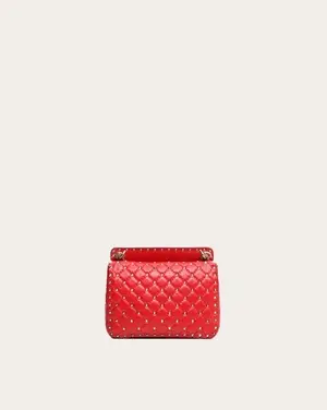 Valentino Garavani Medium Nappa Rockstud Spike Bag - Red
