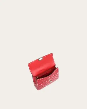 Valentino Garavani Medium Nappa Rockstud Spike Bag - Red