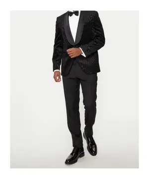 Hugo Boss Textured Shawl Lapel Blazer