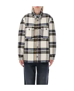Isabel Marant Étoile Checked Padded Shirt Jacket