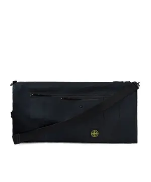 Stone Island Duffel Bag With Zippered Compartment - Black