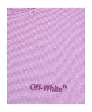 Off-White Diag-stripe Print Sweatshirt - Purple